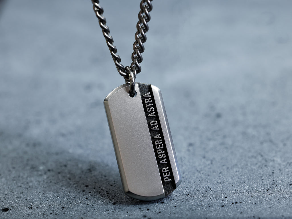 Titanium Mini Tag Custom Necklace – Maven Metals