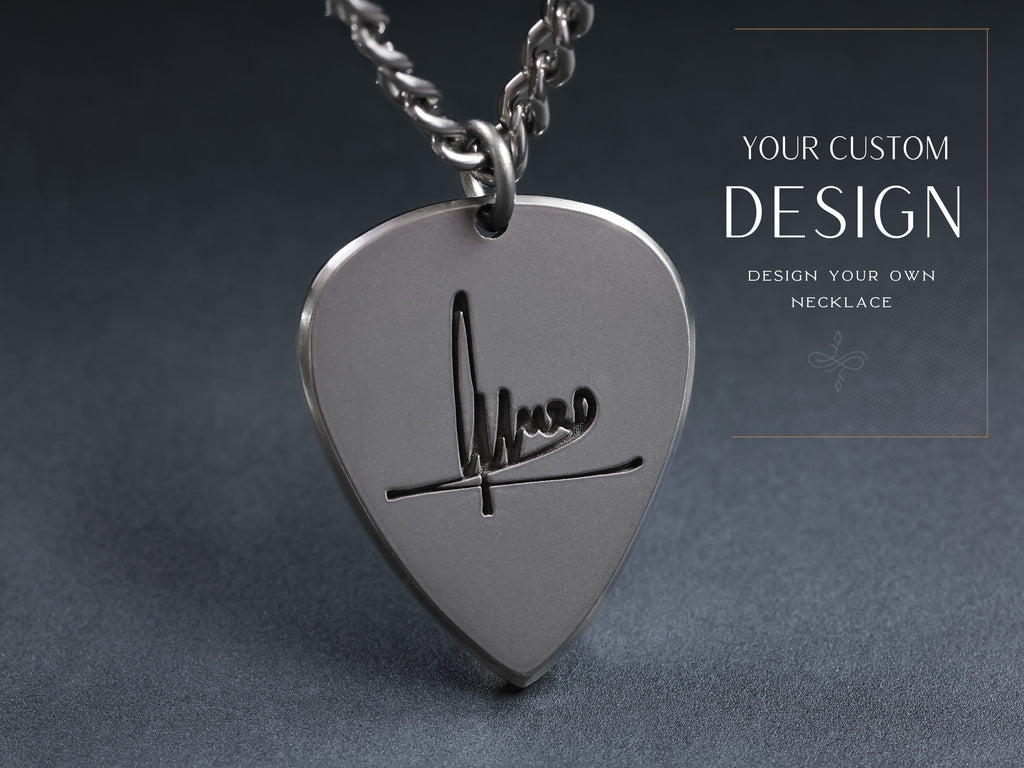 Titanium Custom Artwork Necklace | Mens Jewelry | Maven Metals